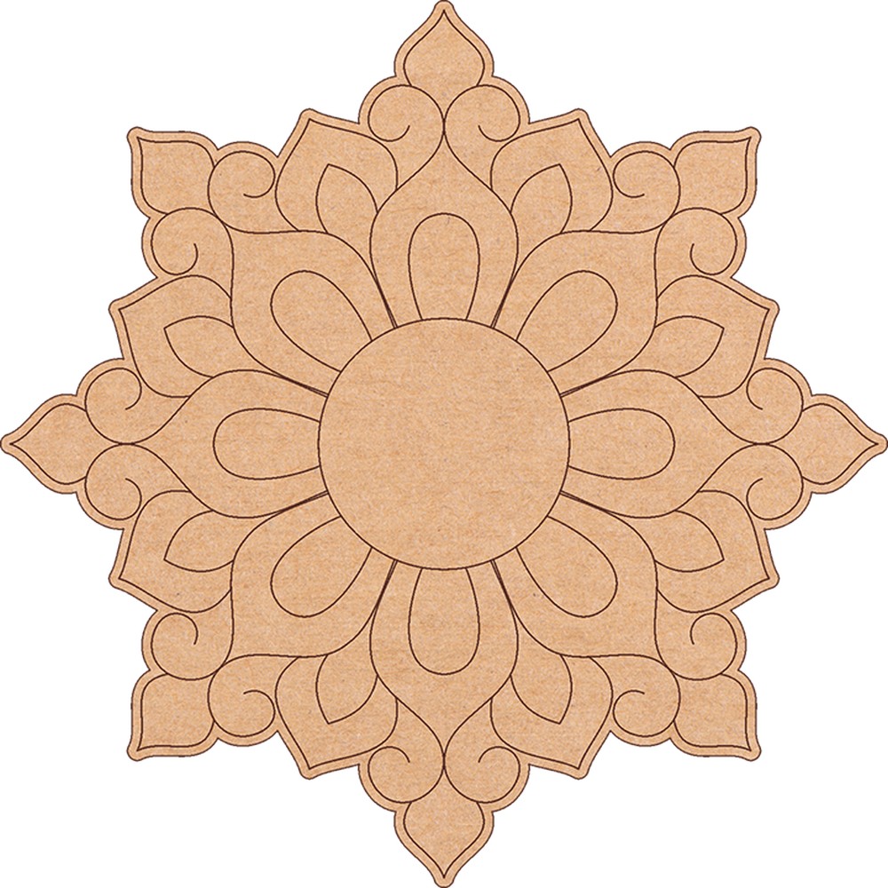 Pre marked leaf Flower Cut Out – Designer Desk