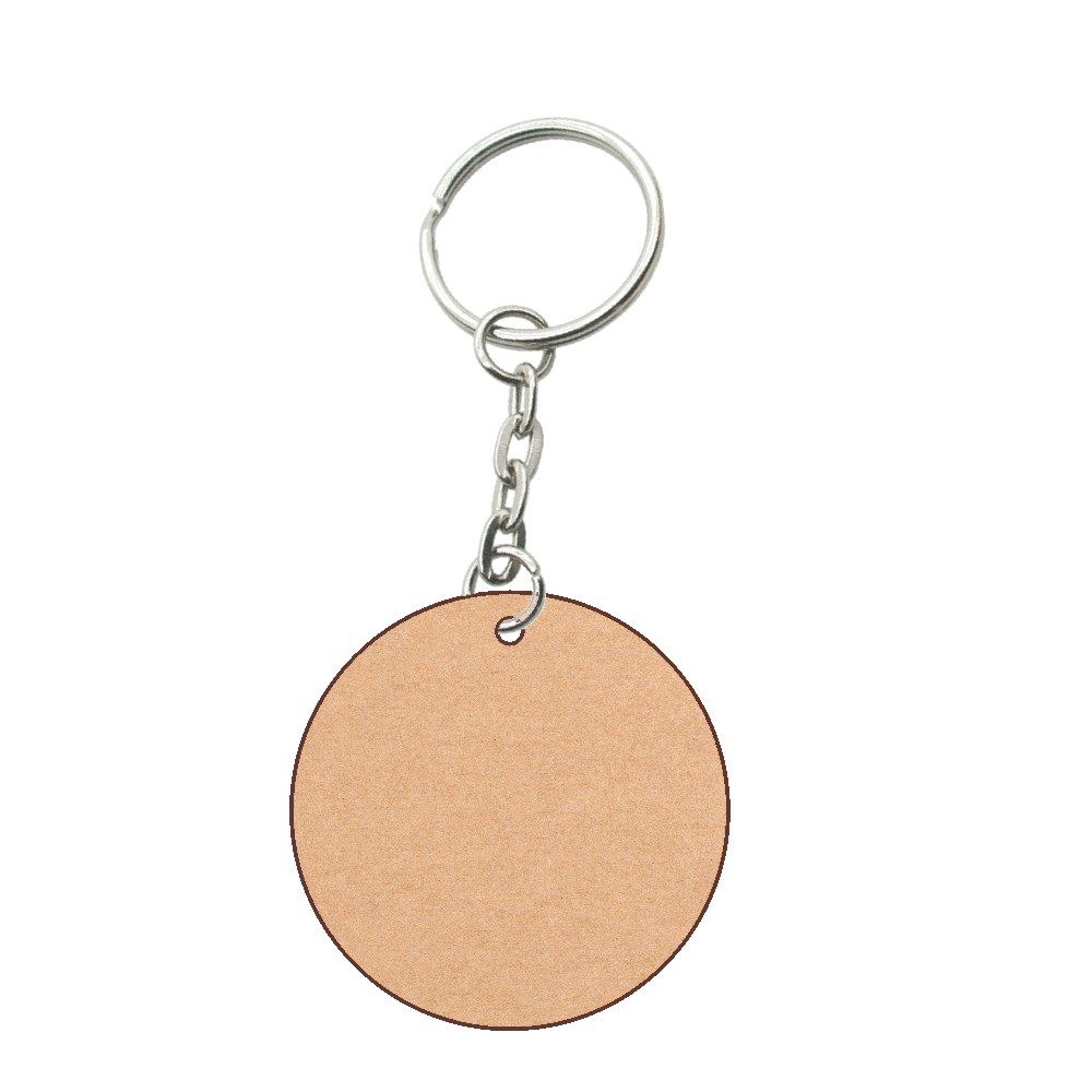 MDF Keychain Bases Round - Designer Desk