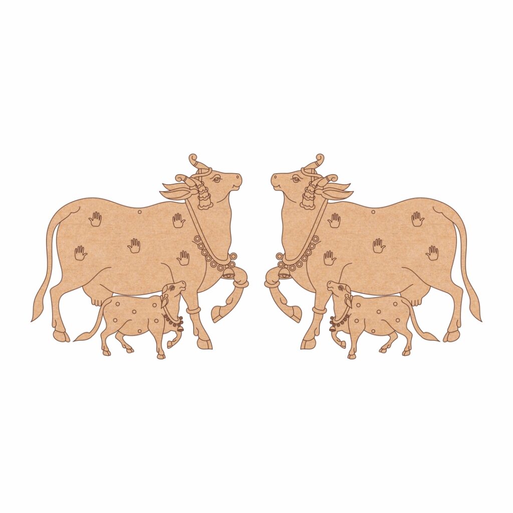 New design Cow pichwai Cutout – Designer Desk